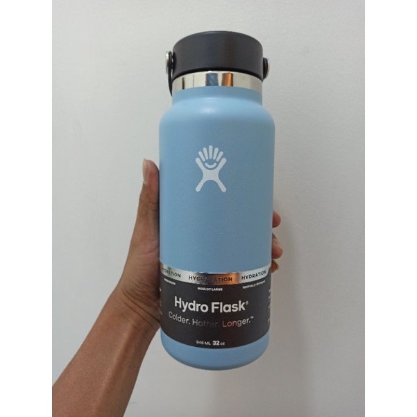 Jual HYDRO FLASK WIDE MOUTH FLEX CAP RAIN 32oz/946ML | Shopee Indonesia