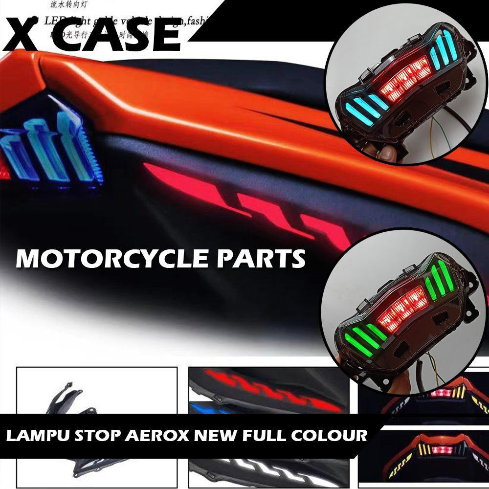 Jual Lampu Stop Aerox New+Magnet RGB+Cover Lampu List Stop Aerox New ...