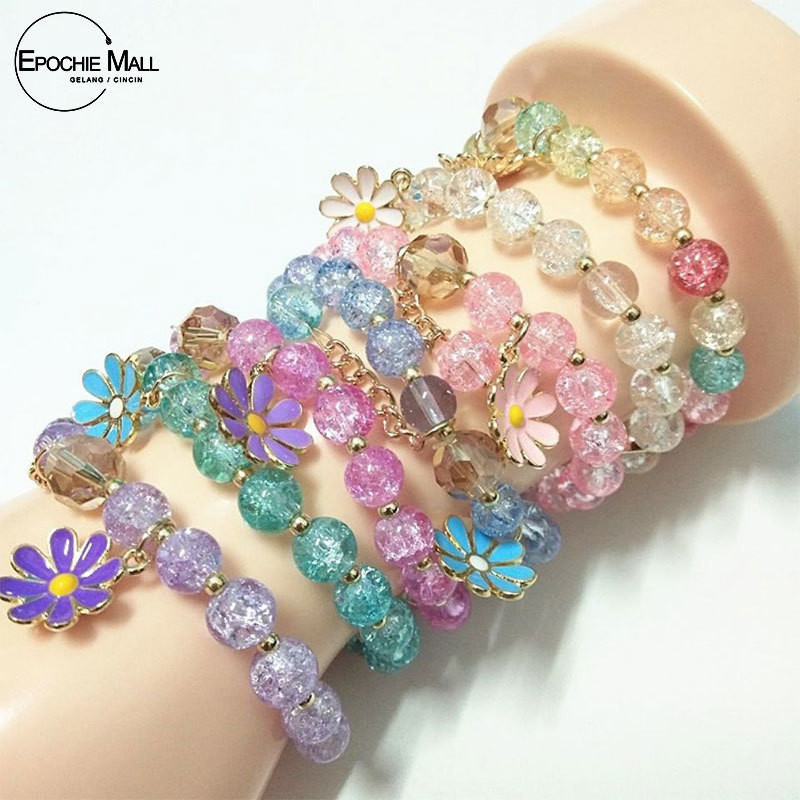 Jual COD Gelang Kekayaan Pesona Daisy Manik-manik Kristal Lucu ...