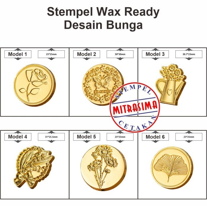 Jual Stempel Wax Ready siap pakai edisi Bunga | Shopee Indonesia