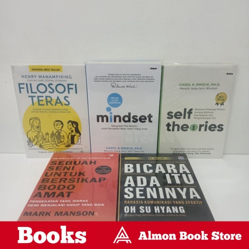 Jual Paket 5 Buku SELF THEORIS - MINDSET - SEBUAH SENI UNTUK BERSIKAP BODOAMAT - BICARA ITU ADA ...