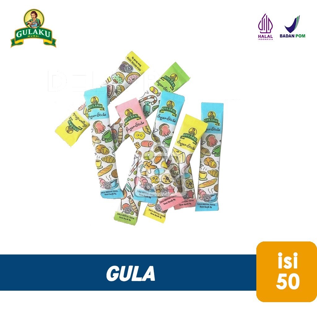 Jual Gulaku Stick Gula Pasir Sachet 8gr (Ecer 50pcs) | Shopee Indonesia