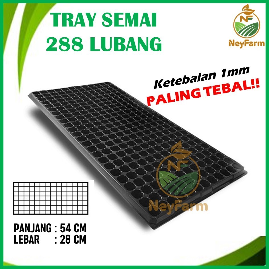 Jual Tray Semai 288 Lubang Traypot Pot Bibit Tray Hidroponik- Tray ...
