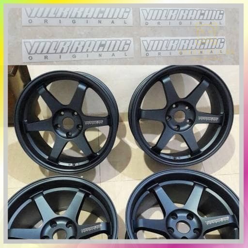 Jual stiker velg mobil Volk racing Original untuk Volk Rays TE37 ...
