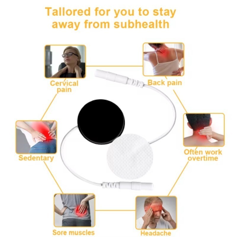 Jual Pad Tens Bulat Elektroda Terapi Stroke Nyeri Sendi Otot Size 4 cm ...