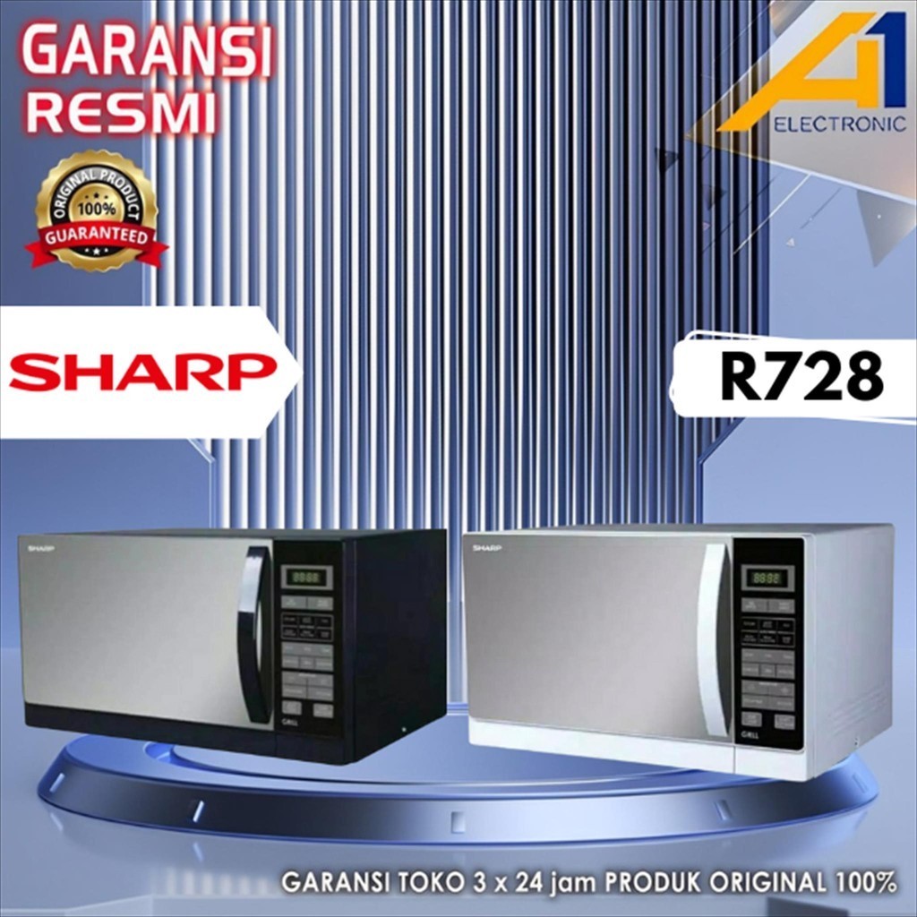 Jual SHARP MICROWAVE OVEN R 728 / R728 , 25 LITER STYLISH DESIGNED ...