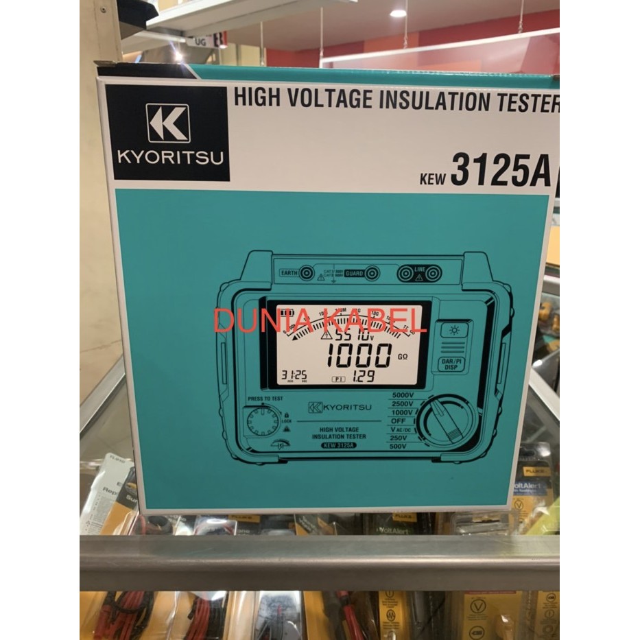 Jual High Voltage Insulation Tester Megger Kyoritsu 3125A Ori 100% ...
