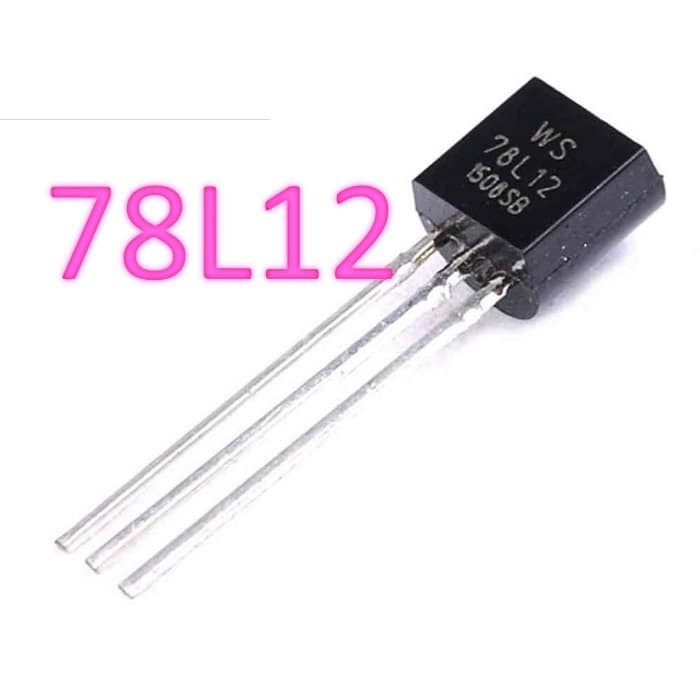 Jual IC Transistor 78L12 ic regulator 78L12 7812 78L12 TO-92 12V Linier Voltage Regulator ...