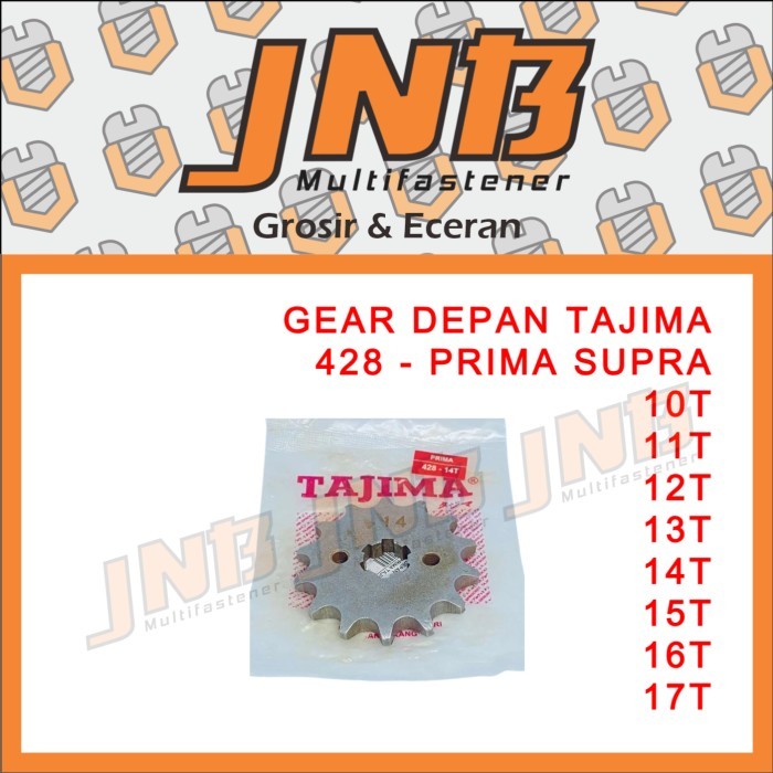 Jual Tajima Gear Depan Grand 428 8T 9T 10T 11T 12T 13T 14T Gir Gigi Tarik Prima Supra | Shopee ...