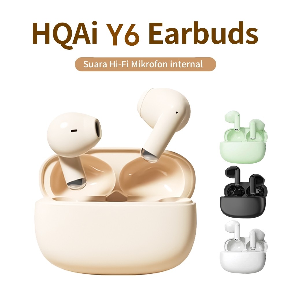 Jual HQAi Y6 Earbud Mic Built-in Hi-Fi Suara Tahan Air Earphone ...
