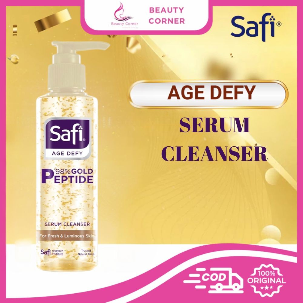 Jual Safi Age Defy 98% Gold Peptide Serum Cleanser - 150ml | Shopee ...