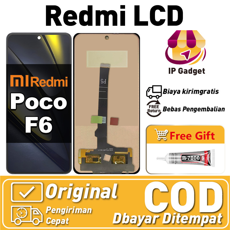 Jual Original LCD POCO F6 fullset ori asli Layar hp touchscreen Sentuh ...