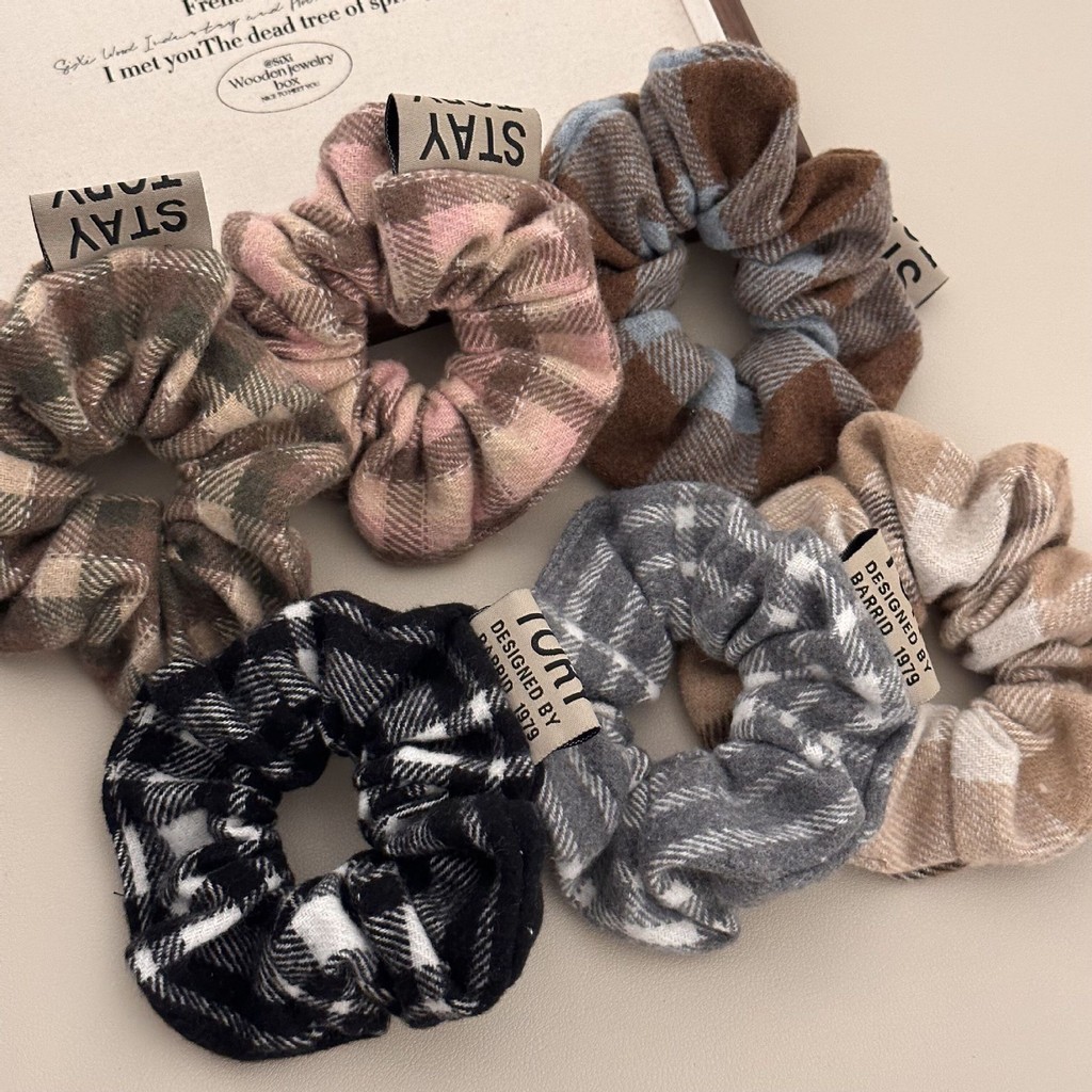 Jual Town Shell - Flanel Tartan Korean Scrunchy / Scrunchies / Ikat ...