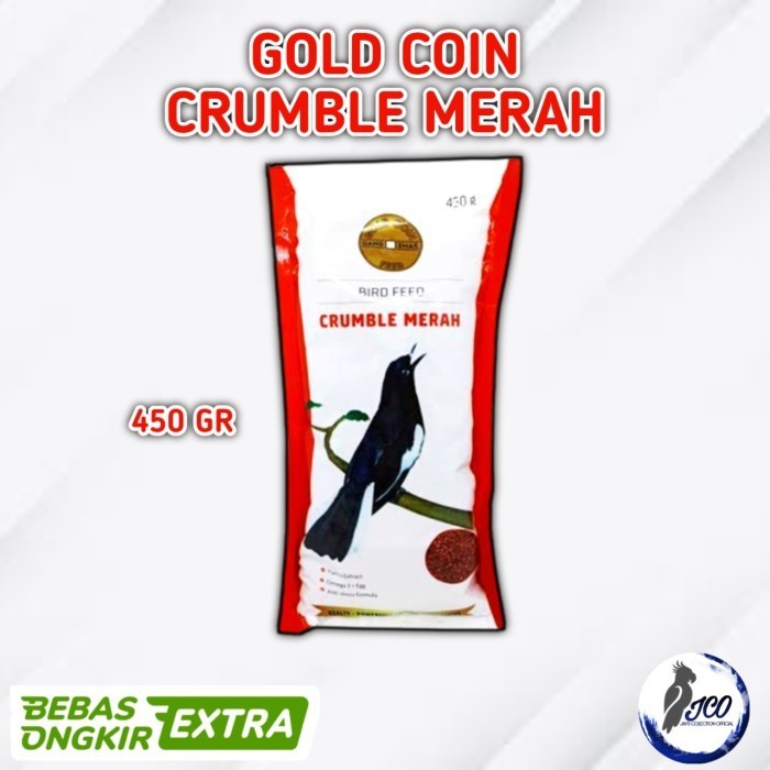 Jual GOLD COIN CRUMBLE MERAH PAKAN BURUNG MURAI BURUNG KACER GOLD COIN ...