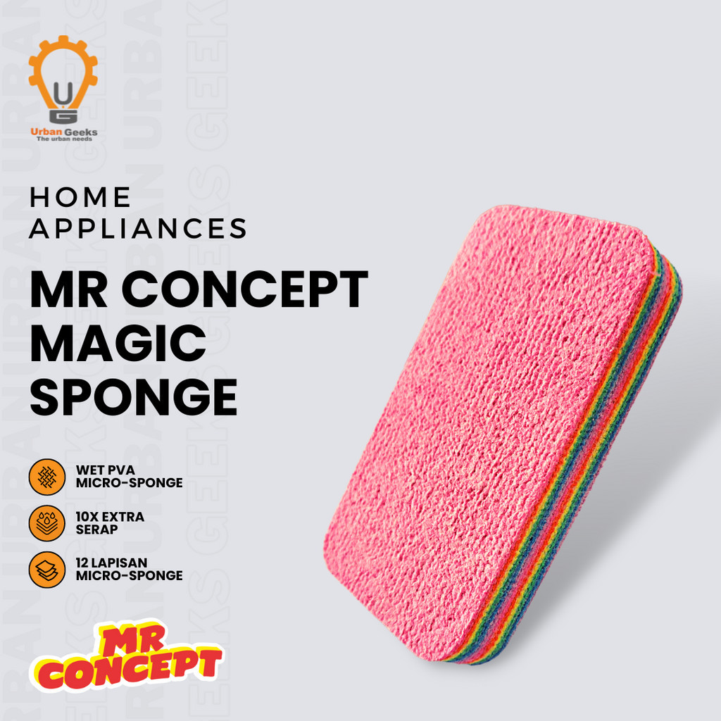 Jual Mr. Concept Magic Sponge Super Absorbent Wet PVA Microfiber 12 ...