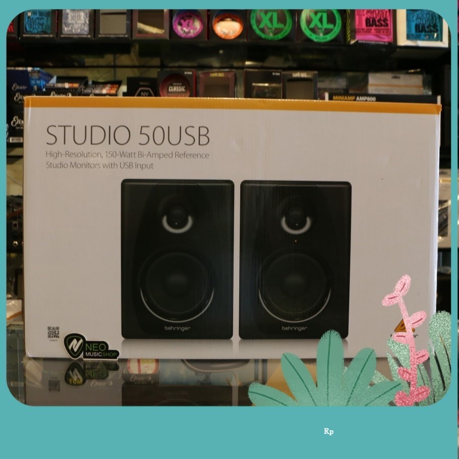 Jual BEHRINGER STUDIO 50 USB 150-Watt Bi-Amped Reference Studio Monitor ...