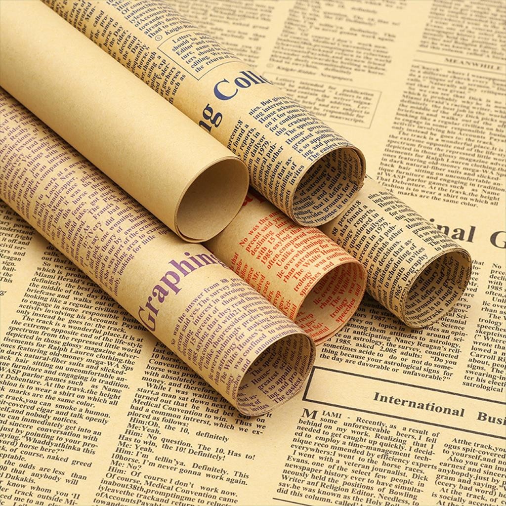 Jual [1 LEMBAR] Newsletter Craft Paper / Kertas Seni DIY Handcraft ...