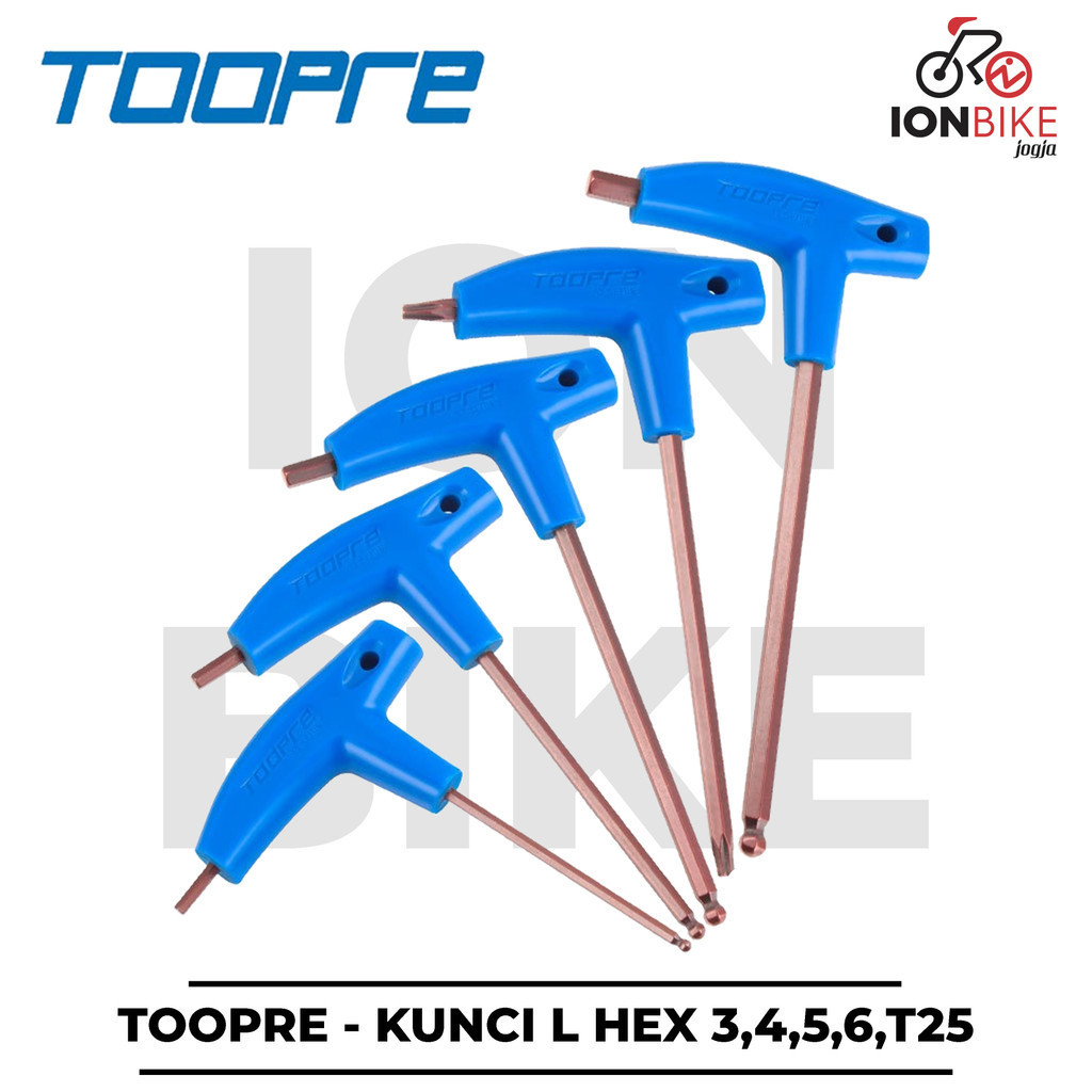 Jual Kunci L Toopre Hex T 3 4 5 6 mm T25 Tool Kit Allen Key Gagang ...