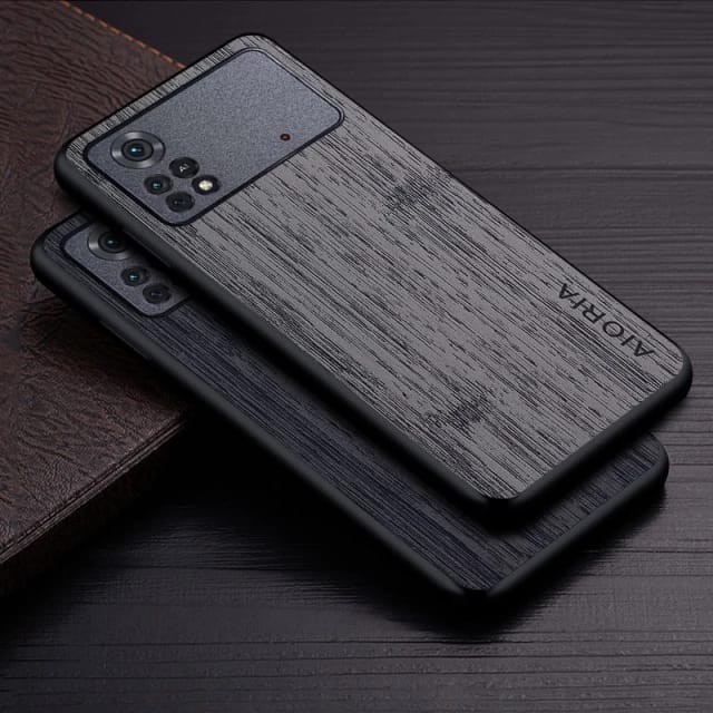 Jual CASING POCO M4 PRO 4G CASE WOOD TEXTURED AIORIA ORIGINAL SARUNG HP ...