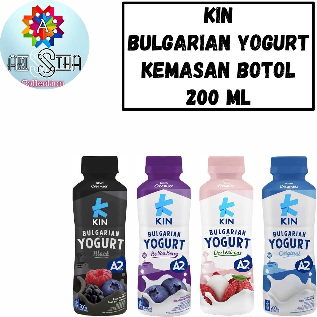 Jual Kin Bulgarian Yogurt Kemasan Botol 200 ML | Shopee Indonesia