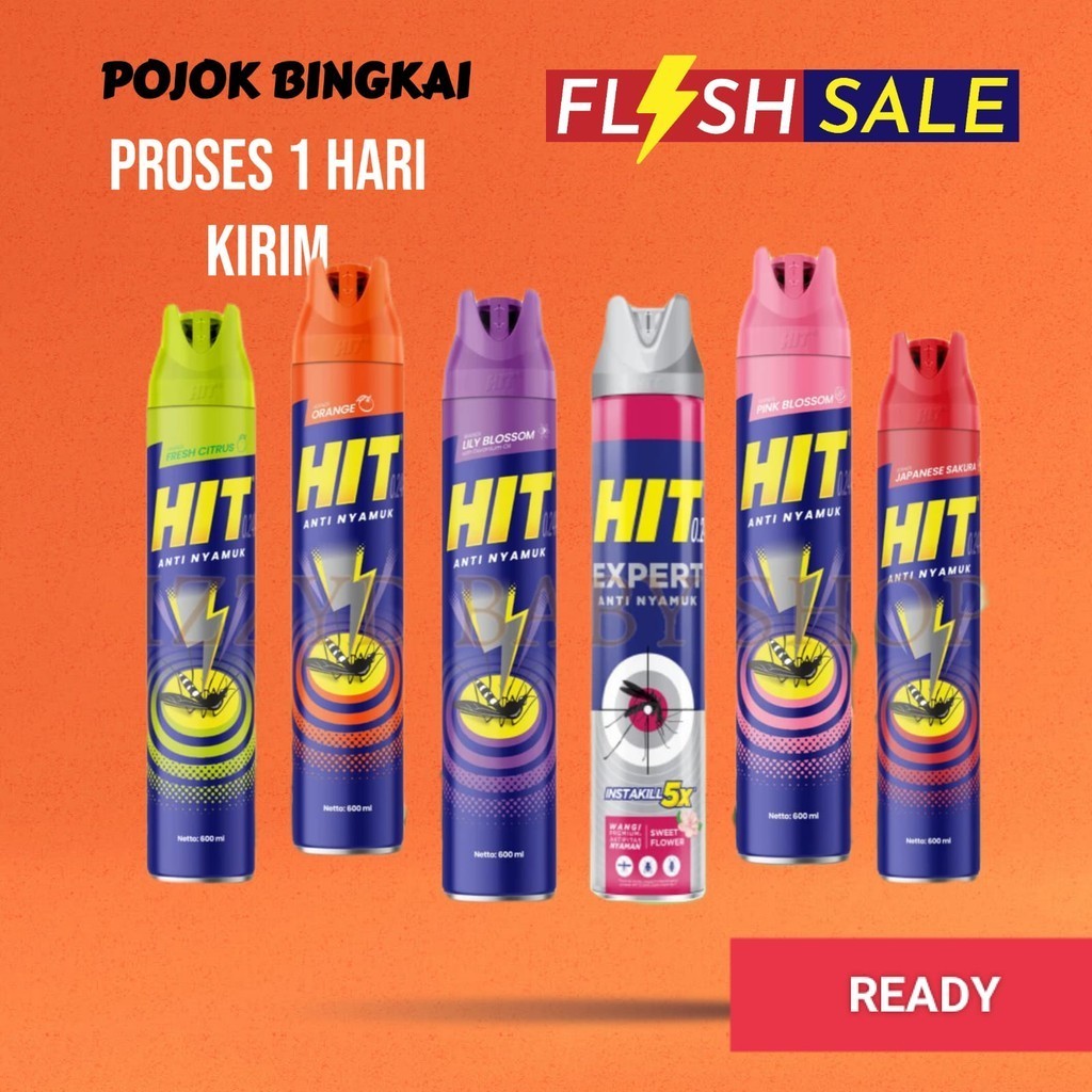 Jual HIT Spray 600ml Hit Obat Nyamuk Semprot Hit Aerosol 600ml Dan ...