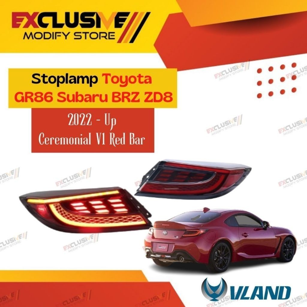 Jual VLAND YZ STOPLAMP TOYOTA GR86-SUBARU BRZ ZD8 RED BAR V1 CEREMONIAL ...