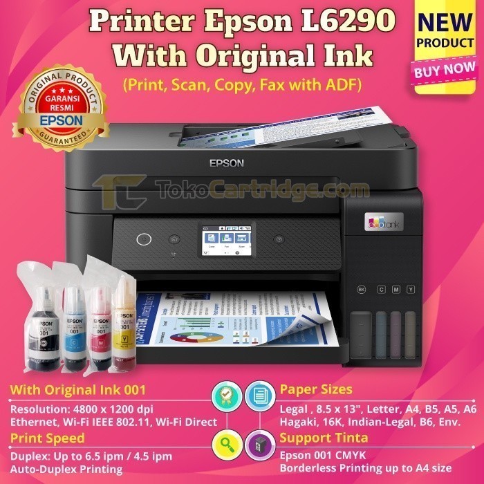 Jual Printer EcoTank Epson L260/L6290 All In One NEW Print Scan Copy ...