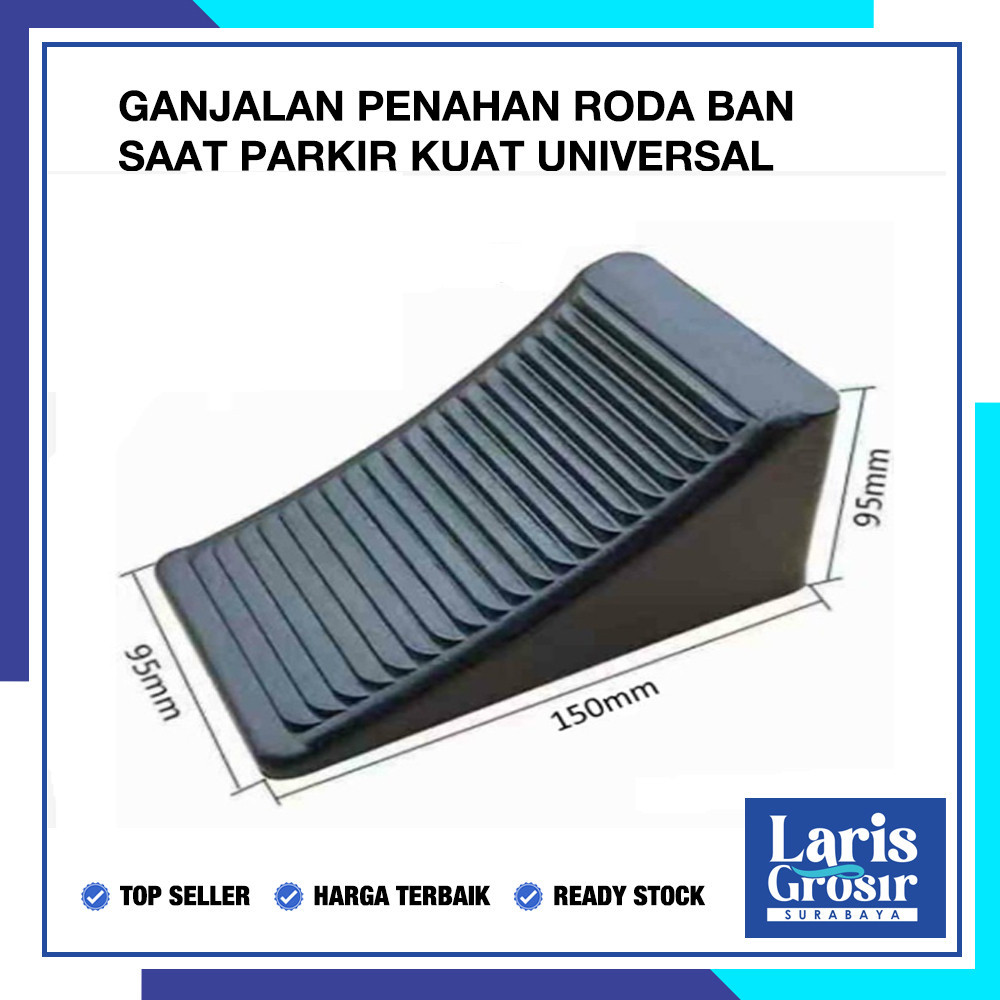 Jual Ganjalan Ban Mobil Parkir Penahan Roda / Rubber Wheel Parking ...