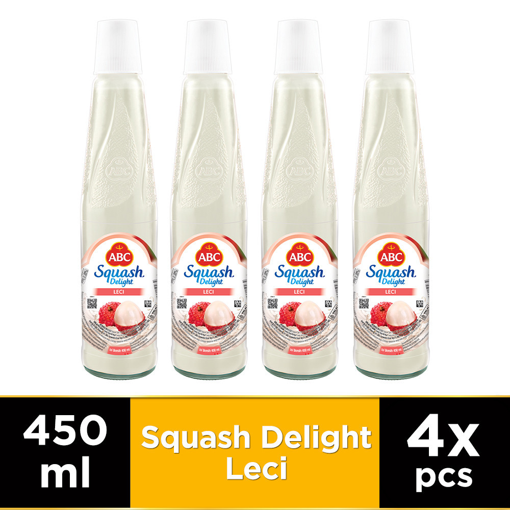 Jual ABC Sirup Squash Delight Leci 450 ml - Multi Pack 4 pcs | Shopee ...
