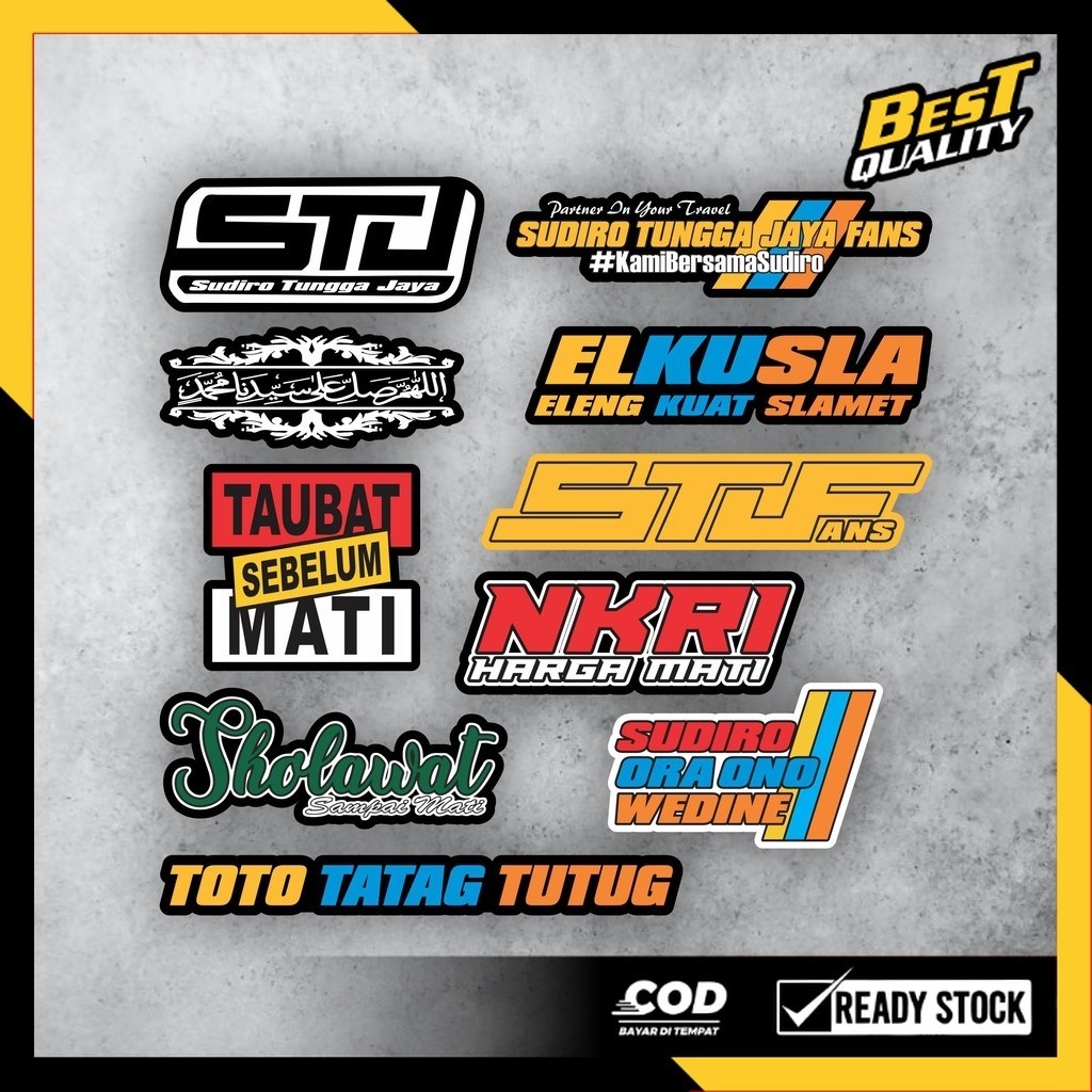 Jual Stiker Bus 10PCS Stiker STJ Sudiro Tungga Jaya - Sticker Bismania ...