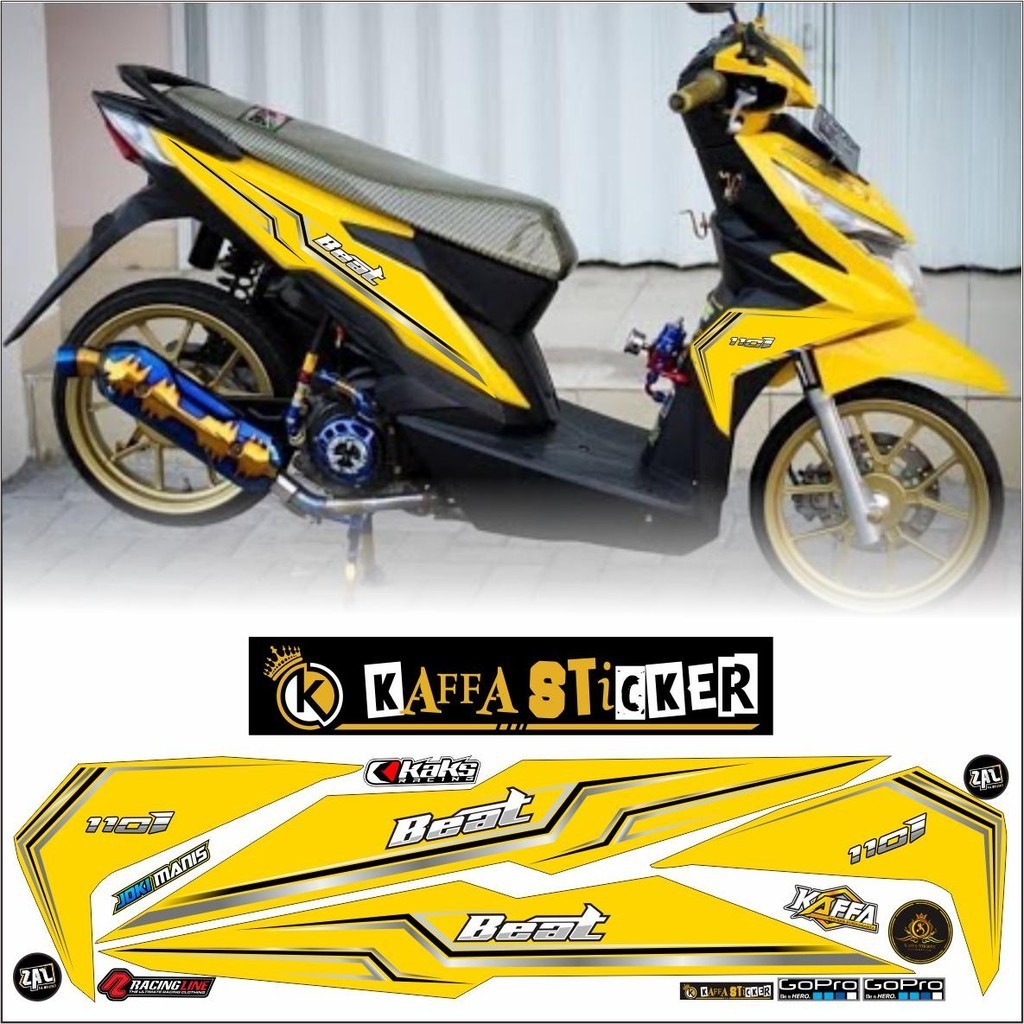 Jual STIKER POLET Sticker Striping Beat Esp Street-Stiker variasi list ...