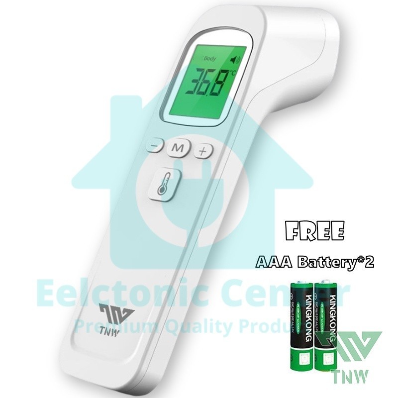 Jual TNW Thermogun Termometer Suhu Tubuh Digital Termometer Inframerah ...
