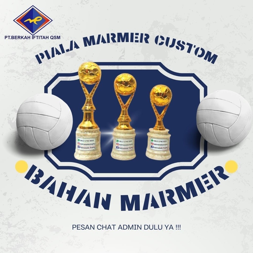 Jual piala batu marmer piala custom tulisan piala murah PIALA MARMER ...