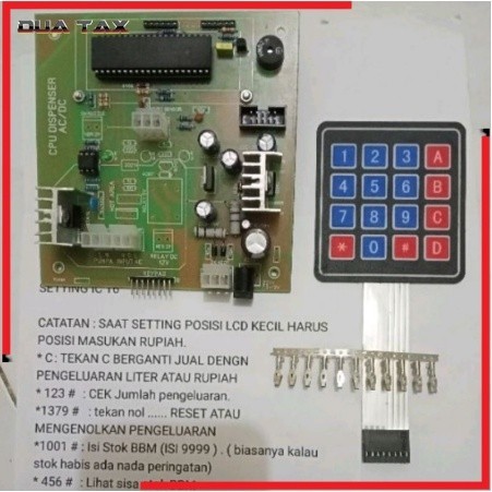 Jual Modul CPU Pom Mini Minimalis Pertamini Digital+keypad Pom Mini Membrane 4x4 | Shopee Indonesia