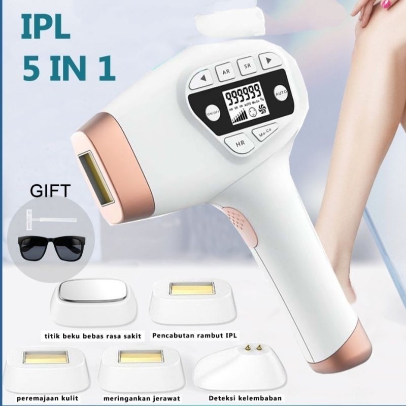 Jual PROMO! NEW 2021! 5in1 ipl laser hair removal penghilang bulu hpl epilator laser | Shopee ...