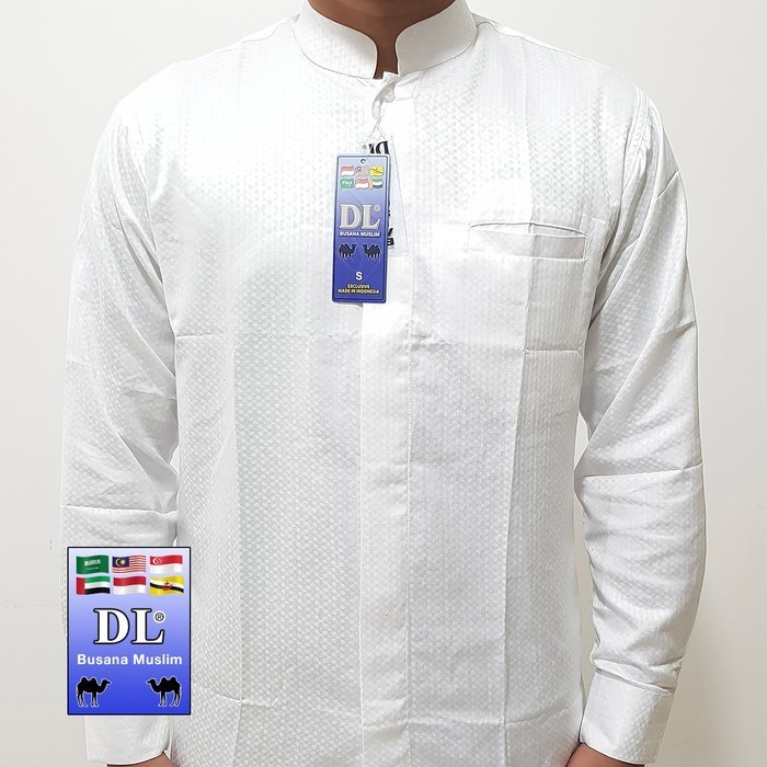 Jual promosi toko sale BAJU KOKO PRIA LENGAN PANJANG MOTIF BINTIK DL ...