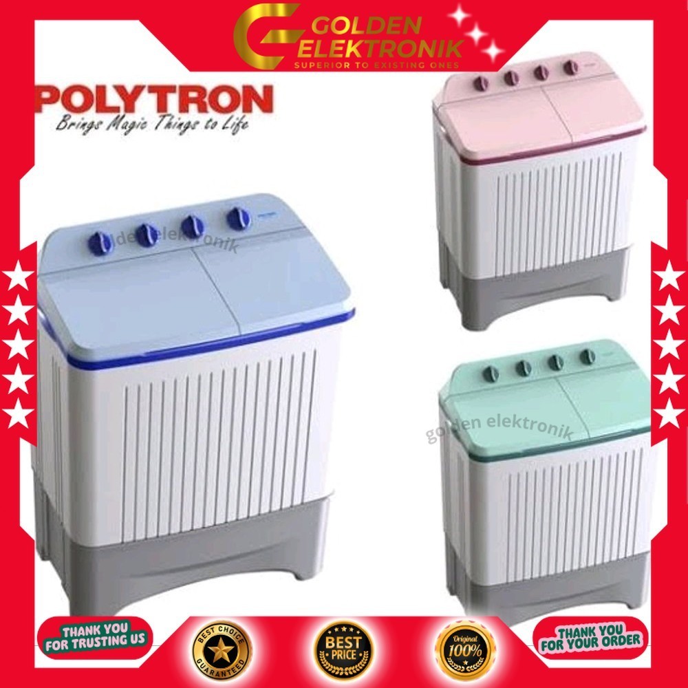 Jual MESIN CUCI POLYTRON PWM-8366 PWM 8366 PWM8366 8KG 2 TABUNG ...
