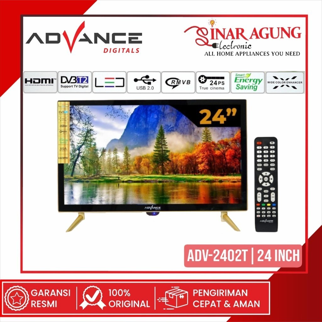 Jual ADVANCE ADV2402T | ADV-2402T TV DIGITAL 24 INCH GARANSI RESMI ...