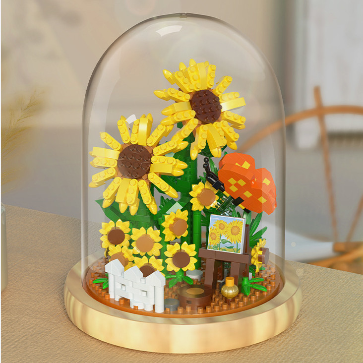 Jual Mainan Balok Susun Bunga Matahari Flower Dome LEGO 558 Bricks ...