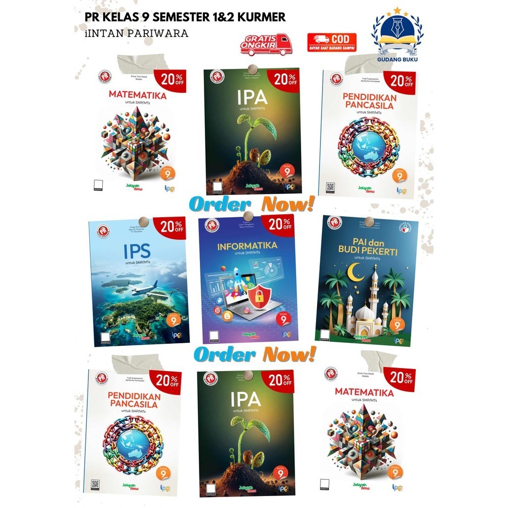 Jual BUKU PR/LKS SMP/MTS KELAS 7 8 9 KURMER SEMESTER 1&2 INTAN PARIWARA TAHUN 2024 TERBARU ...