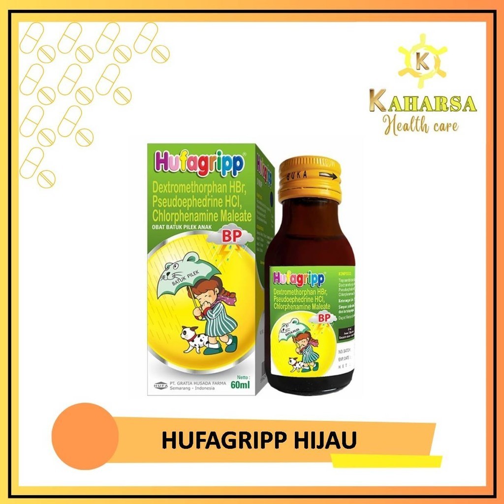 Jual HUFAGRIP BP BATUK PILEK SIRUP 60 ML Obat Batuk Pilek Anak/Hidung ...