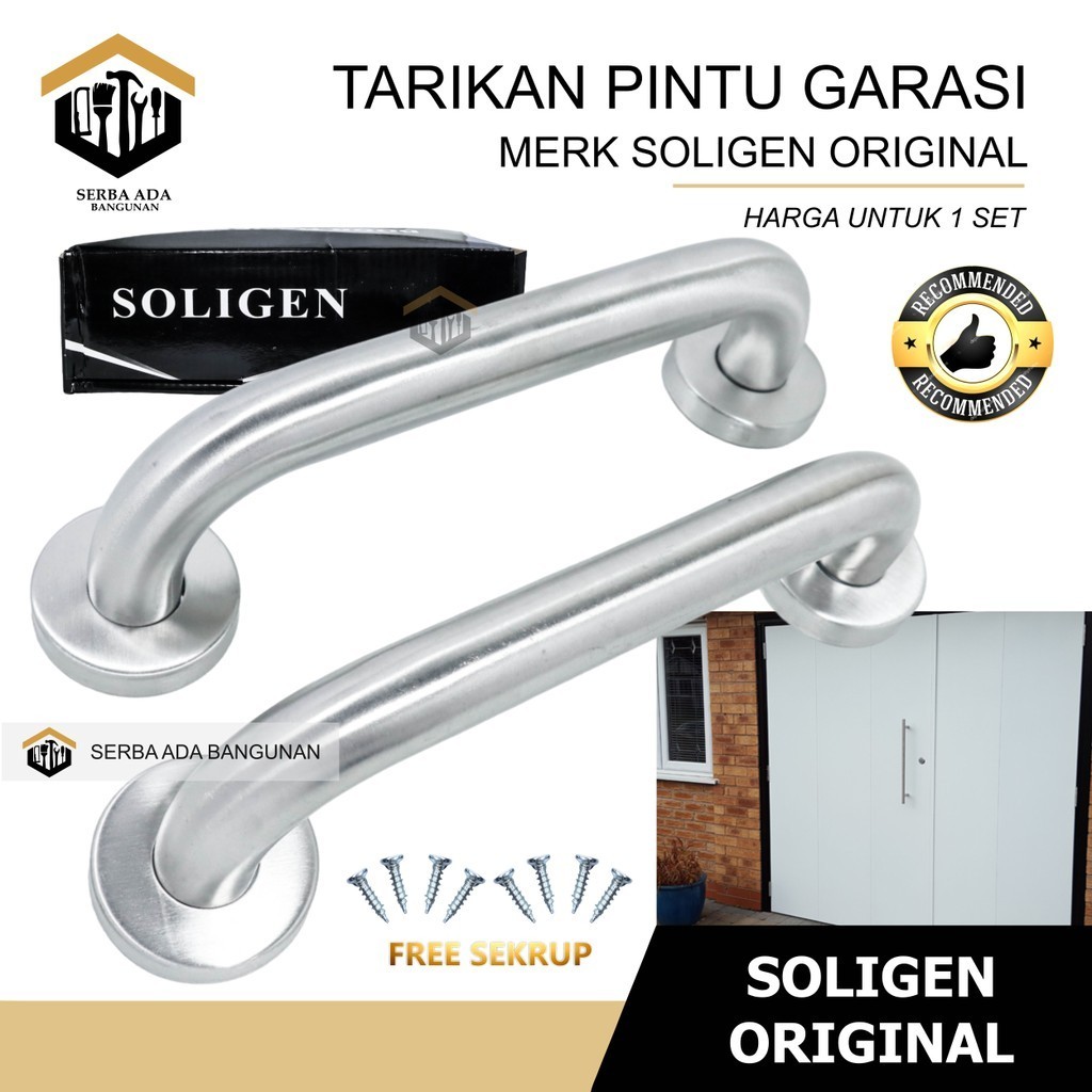 Jual Pull Handle SOLIGEN Tarikan Pintu Garasi Stainless Steel Gagang ...