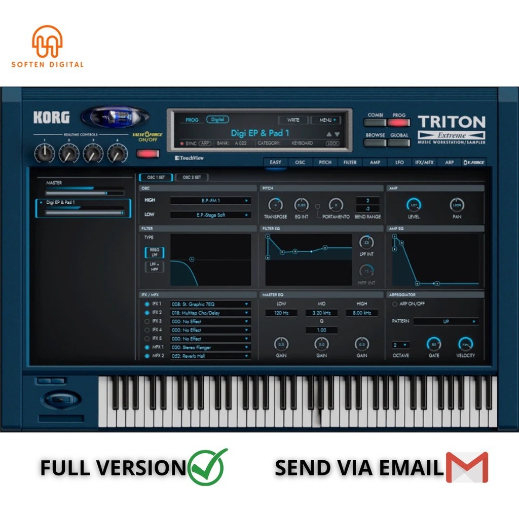 Jual KORG Triton Extreme v1 VST Plugin synthesizer workstations was ...