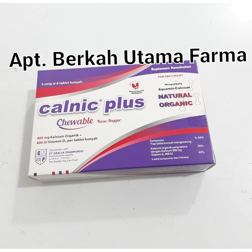 Jual Calnic Plus Chew Rasa Anggur Box Isi 5 Strip | Shopee Indonesia