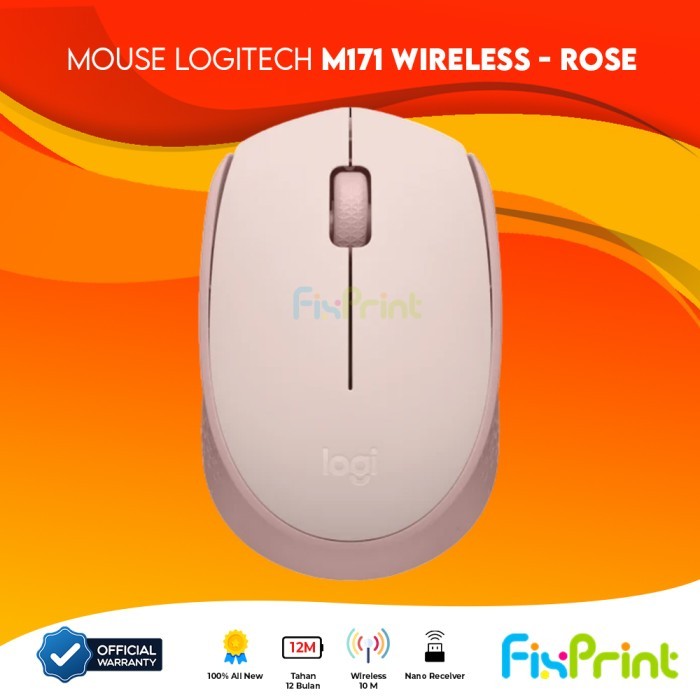 Jual Mouse Logitech M171 M170 Black Grey Blue Red Rose Off White ...