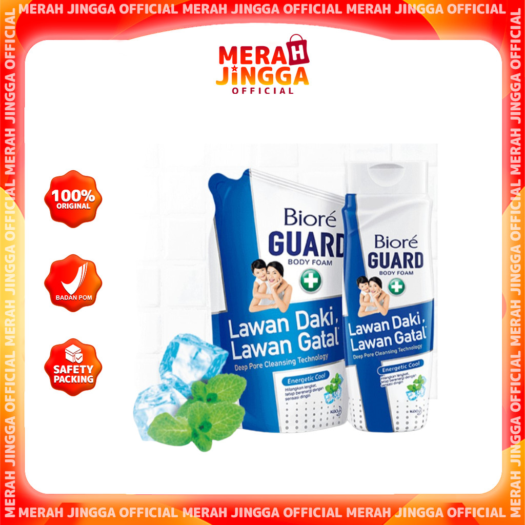 Jual Biore Body Foam Guard Energetic Cool 250ml - 450ml - 550 ml ...