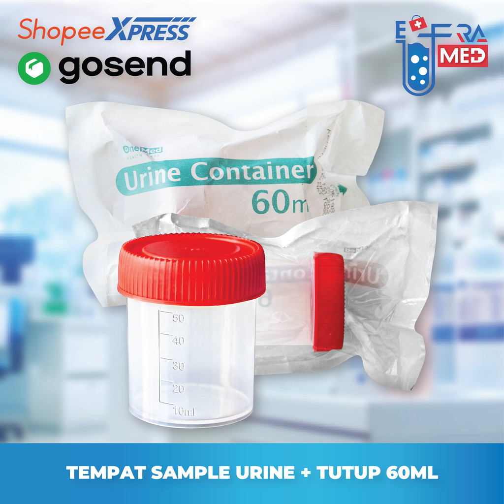 Jual Urine Container steril 60ml onemed | Shopee Indonesia
