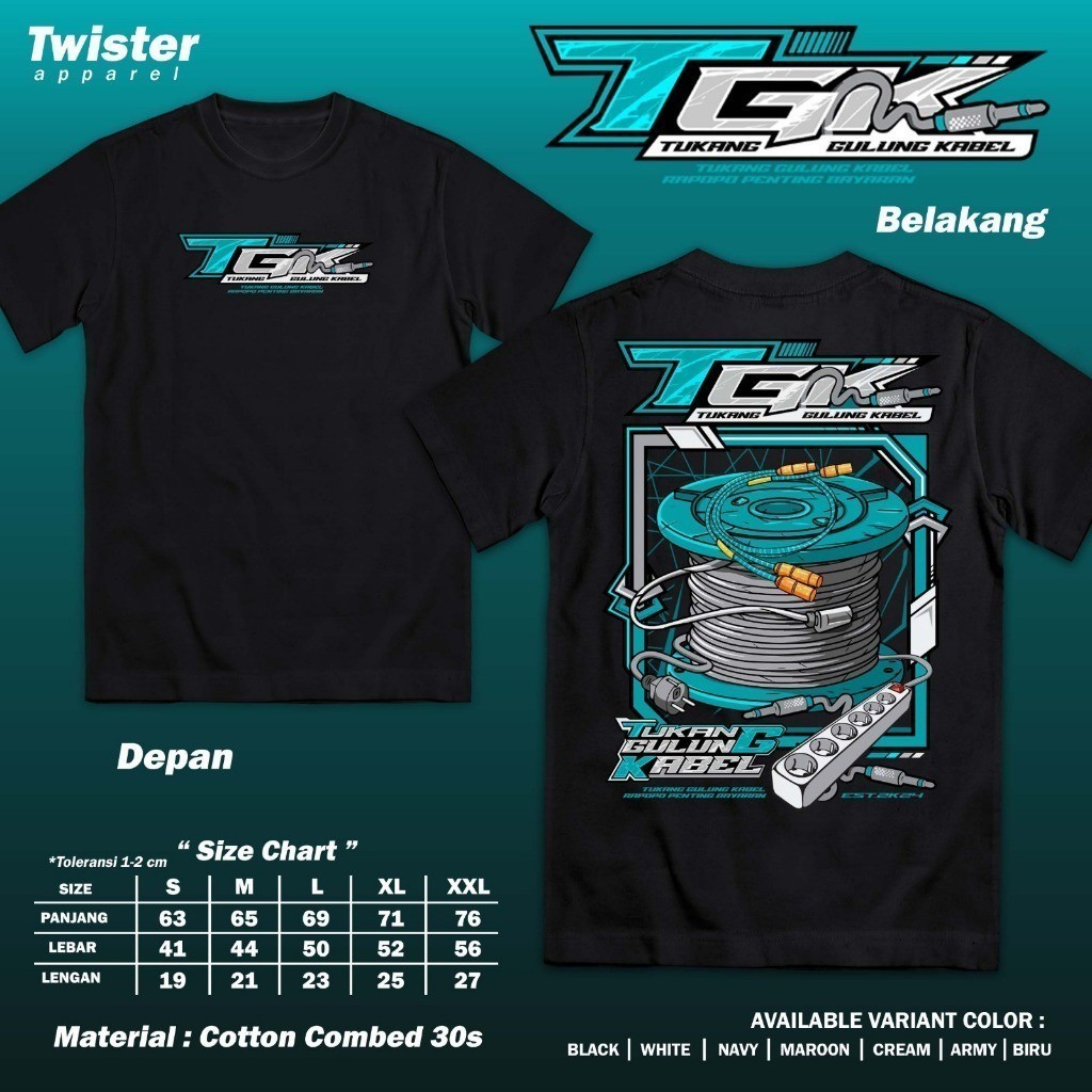 Jual HANAKAOS - Kaos Sound System Audio Tukang Gulung Kabel - Baju ...