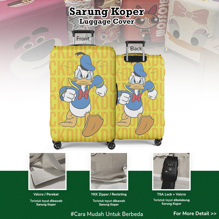 Jual Disney Donald Duck 09 - Sarung Koper / Luggage Cover | Shopee ...