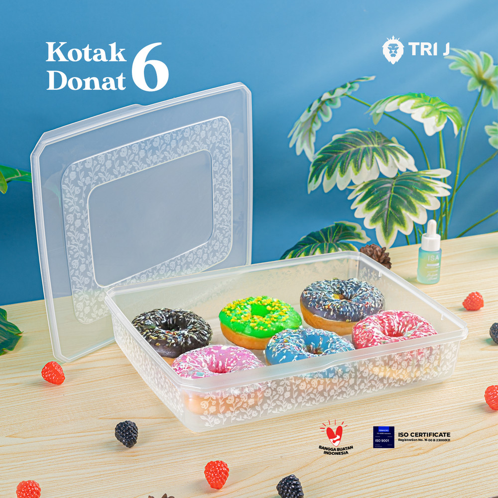 Jual KOTAK DONAT WADAH DONAT / TOPLES TEBAL DONAT ROTI WADAH MAKANAN ...